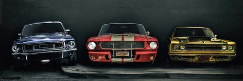 Ford Mustang - Three Muscle Cars
